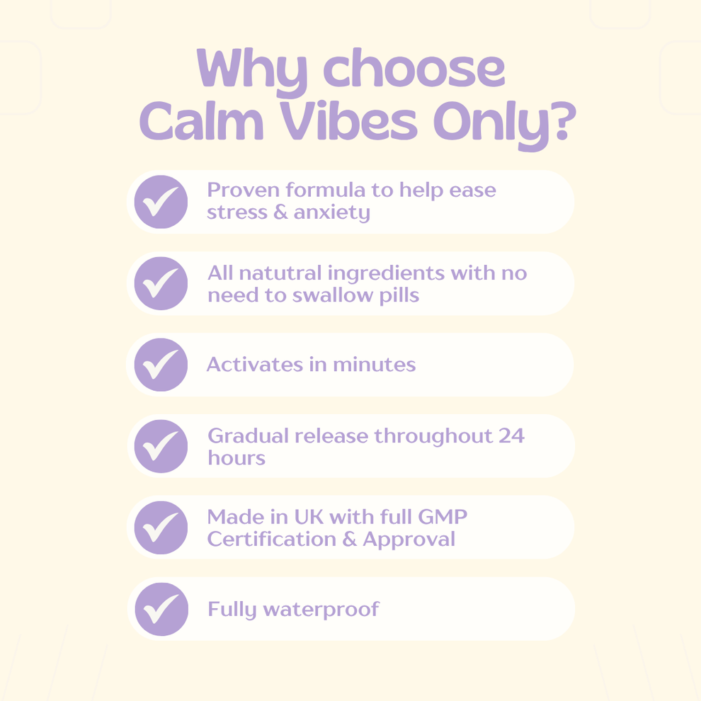 Calm Vibes Only, natural patch to ease anxiety & stress - hapi Patch ...
