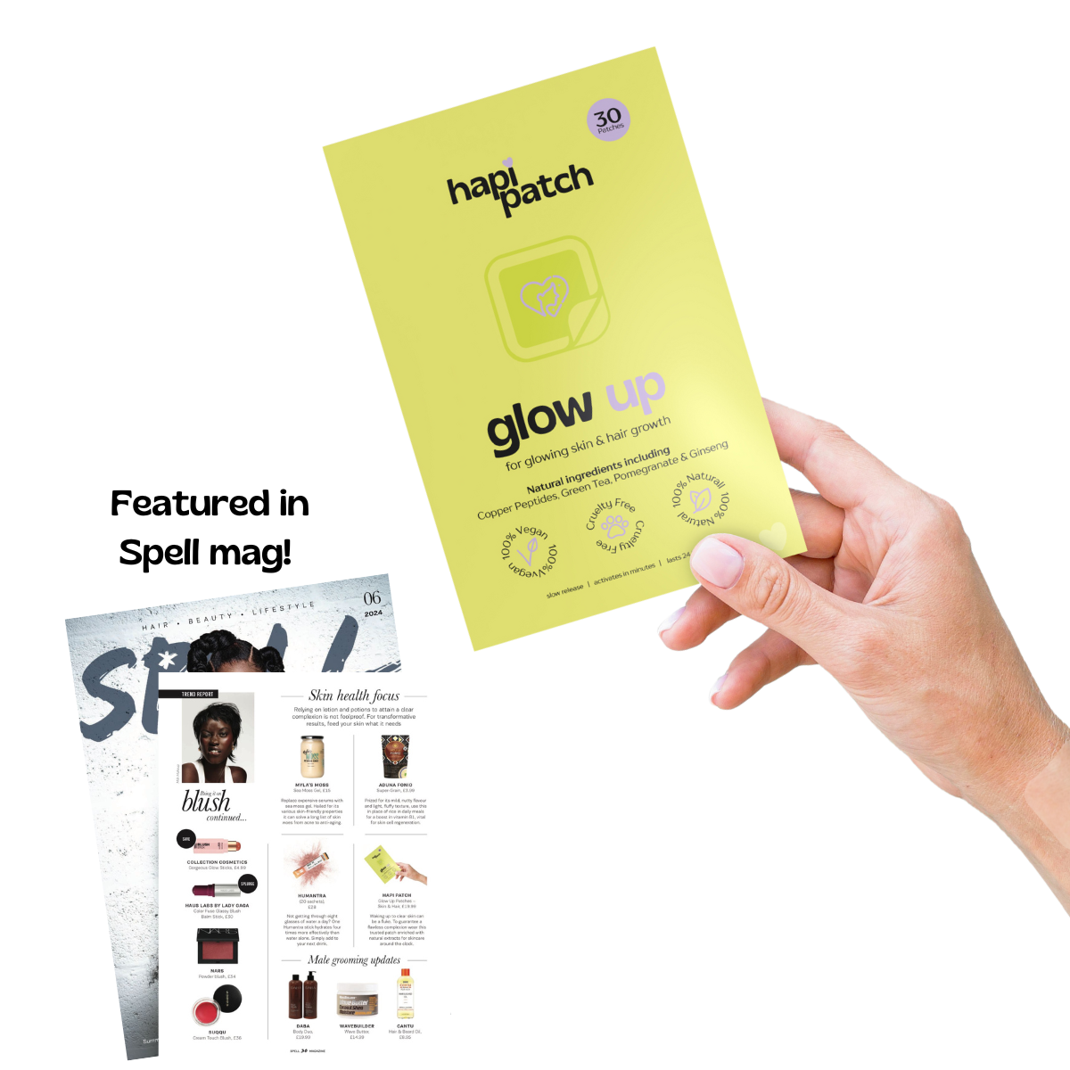 Glow Up Copper Peptide Patches | HapiPatch.com