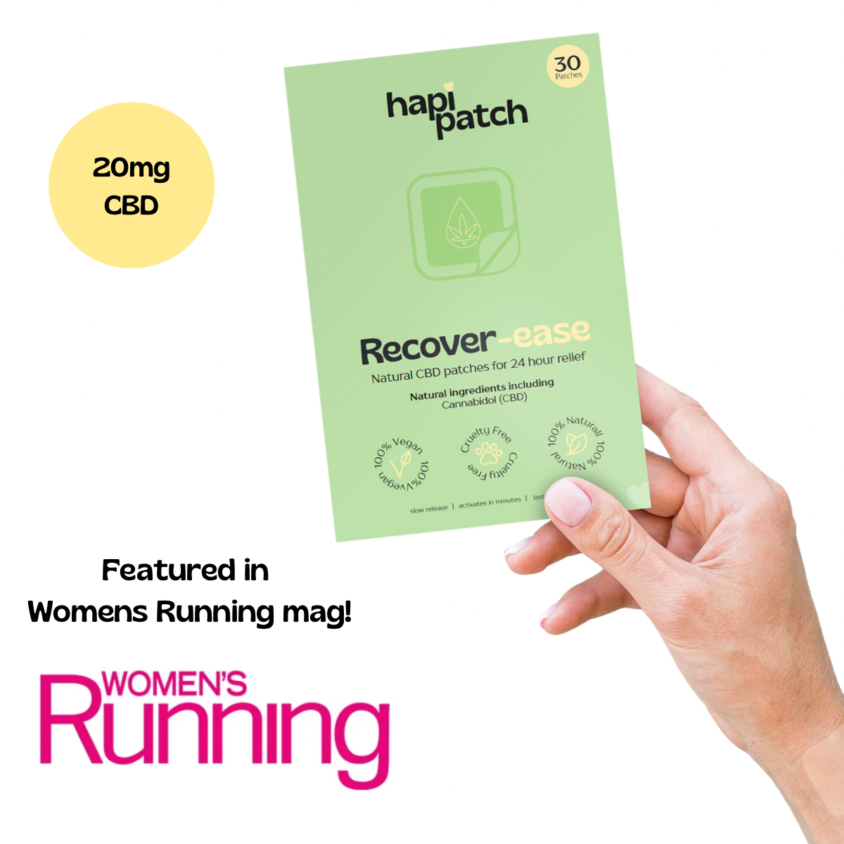 Recover-ease Patches 20mg | HapiPatch.com