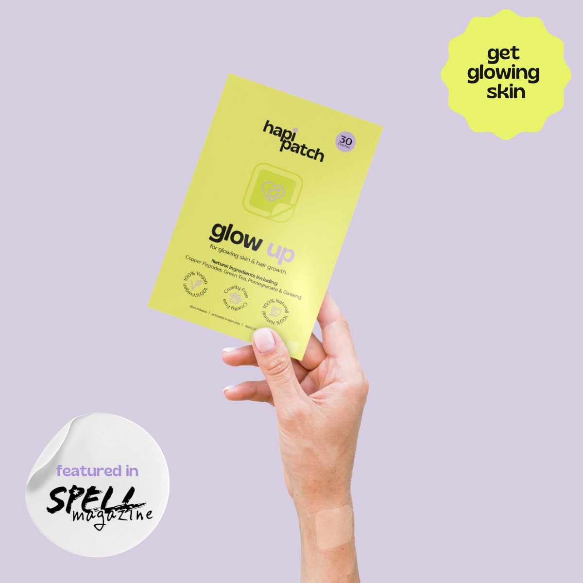 Glow Up Copper Peptide Patches | Wrinkle Reducing Patches - hapi patch – HapiPatch